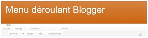 Comment créer un menu déroulant responsive sur Blogger