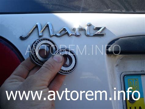 Замена подшипников задней ступицы на автомобиле Daewoo Matiz - замена ...