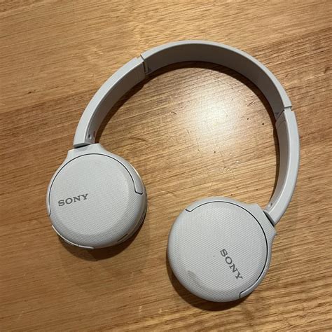 Sony WH-CH510 headphones in white. Small grey paint... - Depop