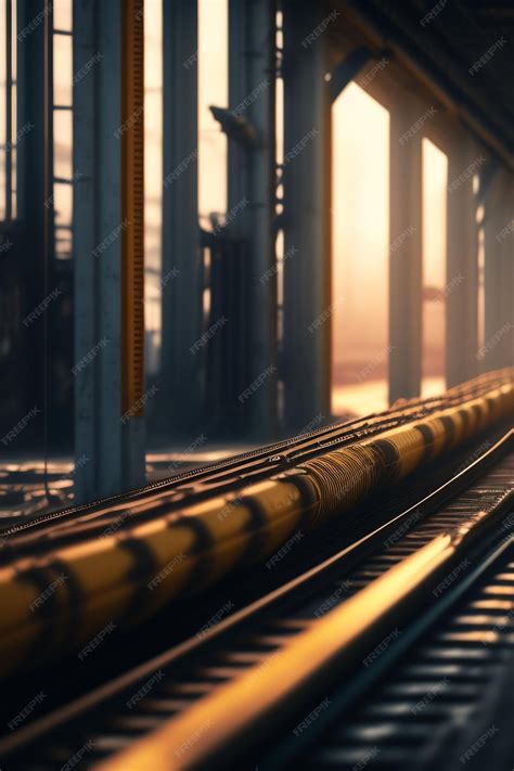 В правой части изображения видна желтая труба. | AI-сгенерированное ...