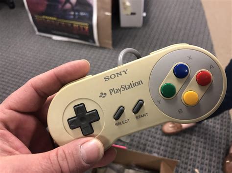 Unreleased picture of the official Sony Nintendo controller, as seen at ...