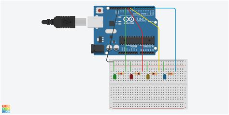 Binary Counter using LEDS - Arduino Project Hub