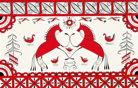 Мезенская роспись