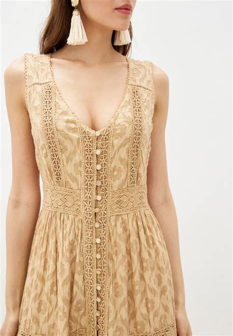 Платье Fresh Cotton, цвет: бежевый, FR043EWHYNJ0 — купить в интернет ...
