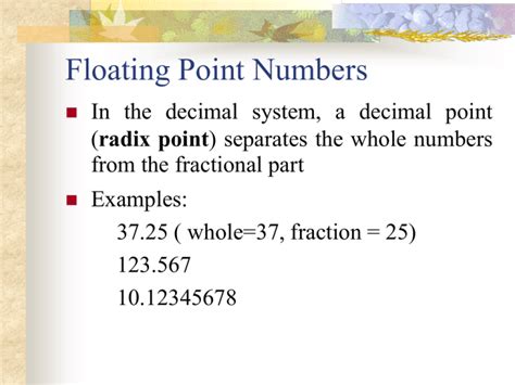 Floating Point Numbers: Binary & IEEE Representation