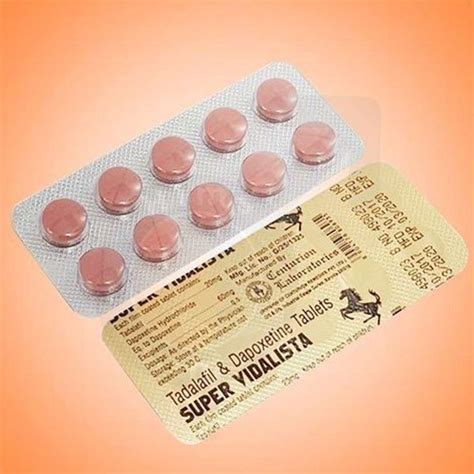20mg Super Vidalista Tablets, Packaging Size: 10 Tablet at ₹ 10/strip ...