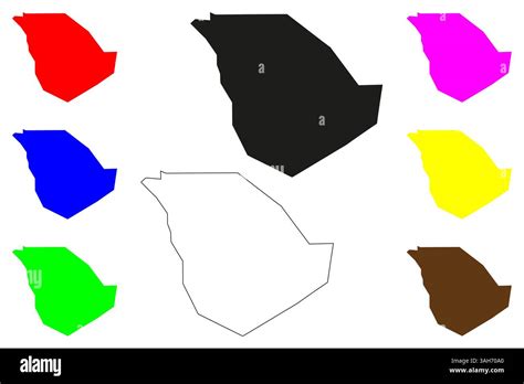 Hanumangarh city (Republic of India, State of Rajasthan) map vector ...
