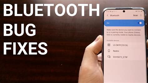 Fixing Samsung's Galaxy S20 Bluetooth Connection Issues - YouTube