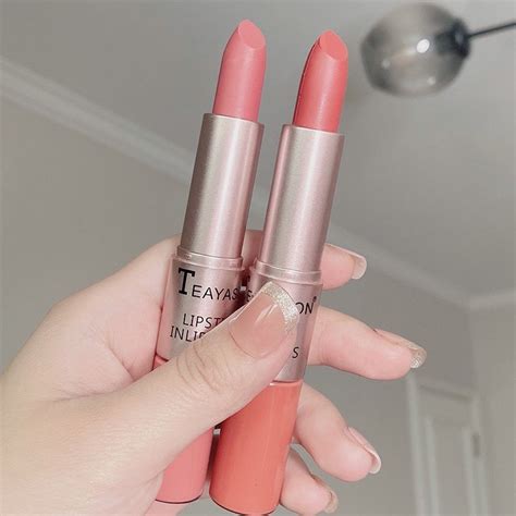 TEAYASON 2 in 1 Dual-head Velvet Matte Lipstick Lipgloss High Pigment ...