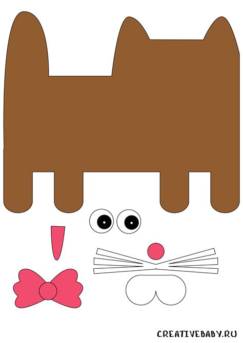 Кот шаблон поделки