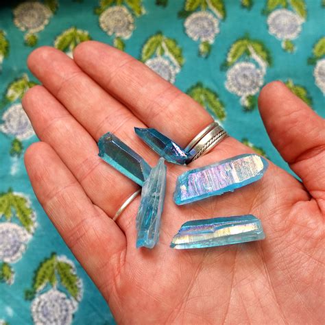 Aqua Aura Quartz - A Silver Circle