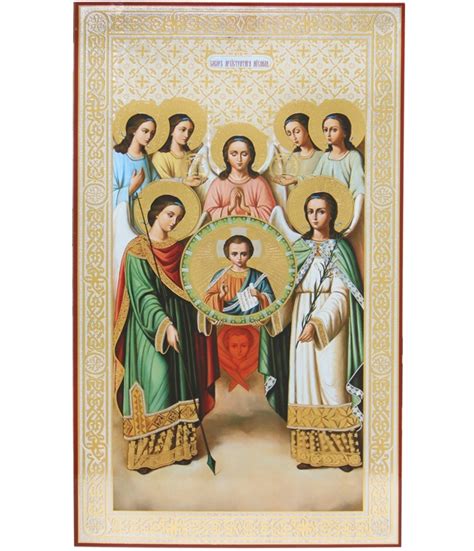 Собор Архистратига Михаила икона на оргалите (24 х 42 см, Софрино ...