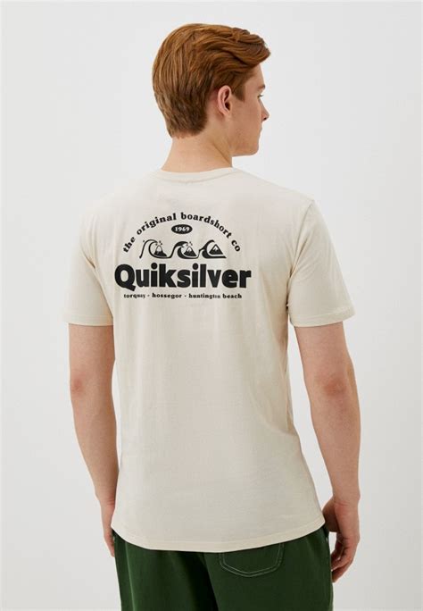 Футболка Quiksilver SSSCREENTEE1 TEES WDW0, цвет: бежевый, RTLADB348801 ...