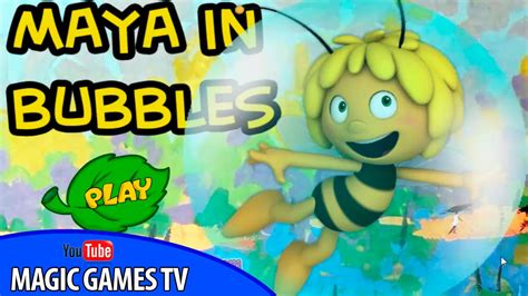 Пчелка Майя игра для детей | MAYA IN BUBBLES GAME - YouTube