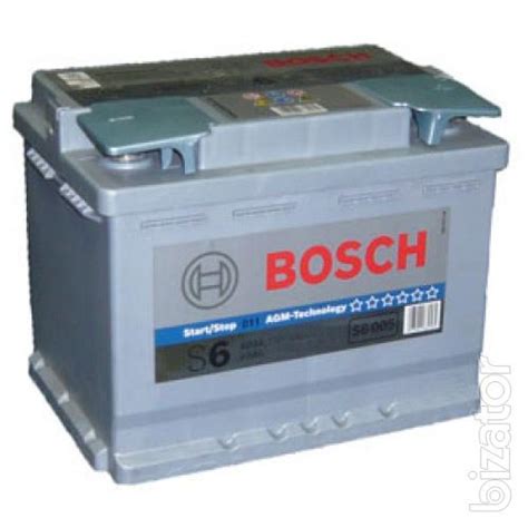 Battery BOSCH S6 AGM HighTec 60 Ah - Buy on www.bizator.com