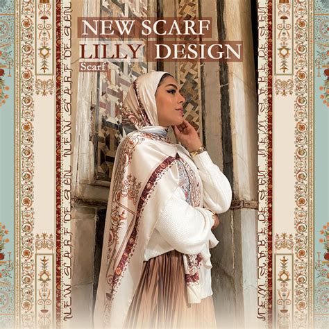 New scarf design (lilly scarf) on Behance