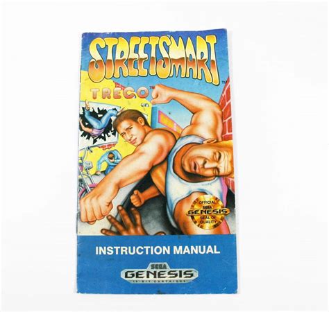 Manual - Street Smart - Sega Genesis-GEN_STREET_SMART_M