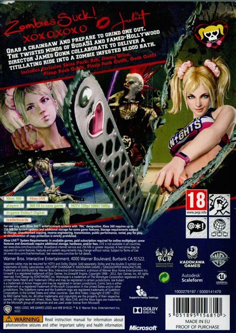 Lollipop Chainsaw (Nordic Edition) (2012) Xbox 360 box cover art ...