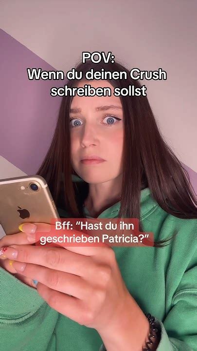 #pov : Wenn du deinen Crush schreiben sollst 🥹 ️ #shorts #acting - YouTube