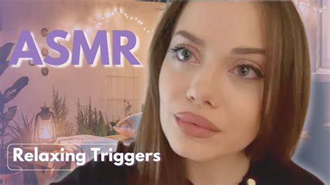 ASMR video with many relaxing triggers (hair brushing, close whisper, trigger words, tapping ...