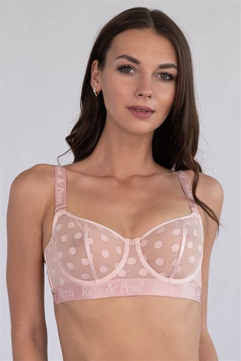 Бюстгальтер розовый ROSE&PETAL LINGERIE BONBON - parishop.ru