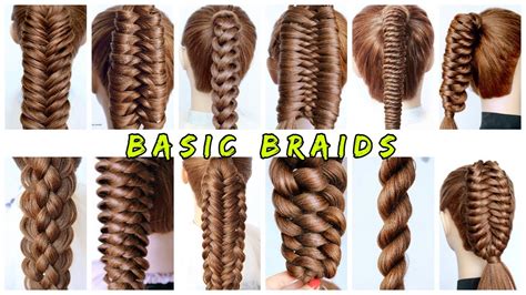 😱 12 BASIC BRAIDS from EASY to INTRICATE 😍 | How to braid for beginners ...