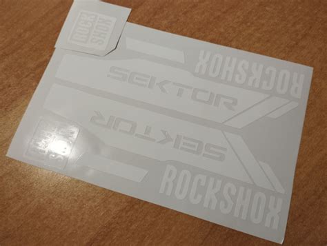 Наклейки Rock shox Sektor на вилку для велосипеда, rockshox белый, MTB ...