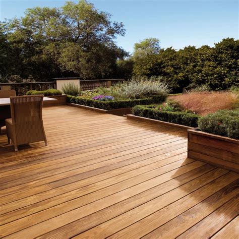 Террасная доска «Тик» (прямой планкен) | Thermodecking