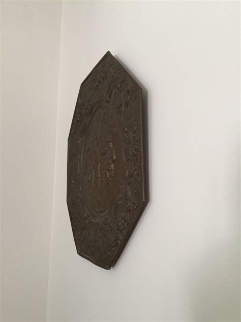 Antique French Plack Rare Solid Brass Plack Brass Wall - Etsy Hong Kong