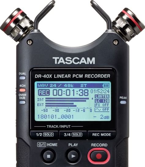 TASCAM DR-40X 4-channel Handheld Recorder | Sweetwater