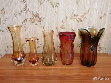 Ваза цветное гутное стекло СССР купить в Санкт-Петербурге | Хобби и ...