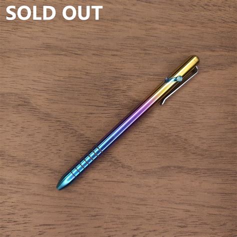 Titanium EDC Bolt Action Pen V3 Freedom Series #0014 – Honey Badger Arsenal
