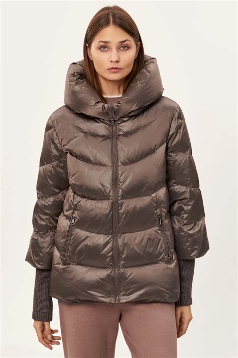 Короткий пуховик с капюшоном SnowQueen_collection 589211003 цены в ...