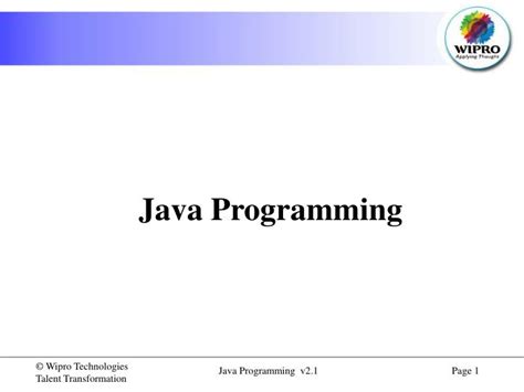 PPT - Java Programming PowerPoint Presentation, free download - ID:3577752