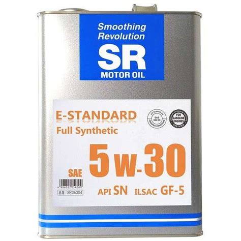 SR05304 SRオイル 5W-30 SM/GF-4 完全合成油 4L RACING GEAR｜レーシングギア 通販 | ビックカメラ.com
