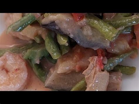 Ginataang Sitaw , ampalaya , talong with seafood🦐🦑 - YouTube