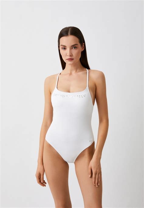 Купальник Emporio Armani, цвет: белый, RTLACS227701 — купить в интернет ...
