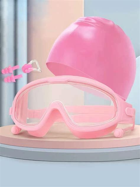 Anti-fog Swimming Goggles With Swim Cap Set | Touca de natação, Oculos ...