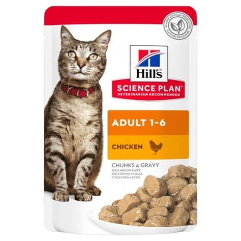 Консервы паучи для кошек с курицей, Hill's (Хиллс) Feline Adult with ...