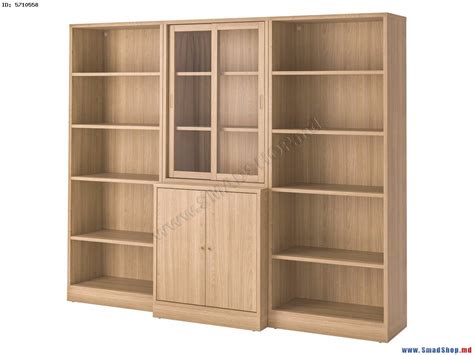 Книжный шкаф Ikea Tonstad раздвижные двери/прозрачное стекло/шпон ...