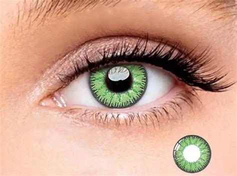 Красивые Зеленые контактные линзы AYY-GREEN от Eyeshare линзы без ...
